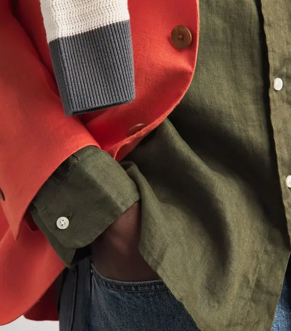 Polo Ralph Lauren Linen Custom-fit Shirt - Green