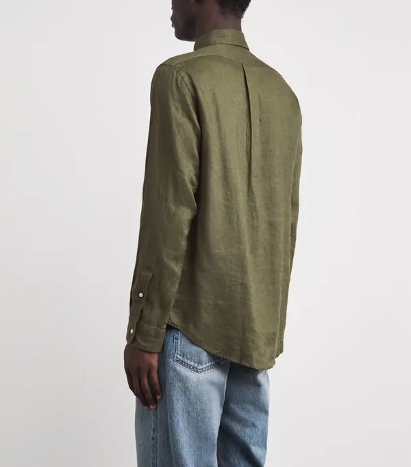 Polo Ralph Lauren Linen Custom-fit Shirt - Green