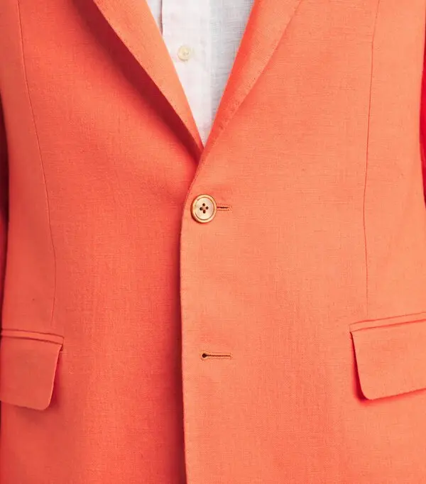 Polo Ralph Lauren Linen Single-breasted Blazer