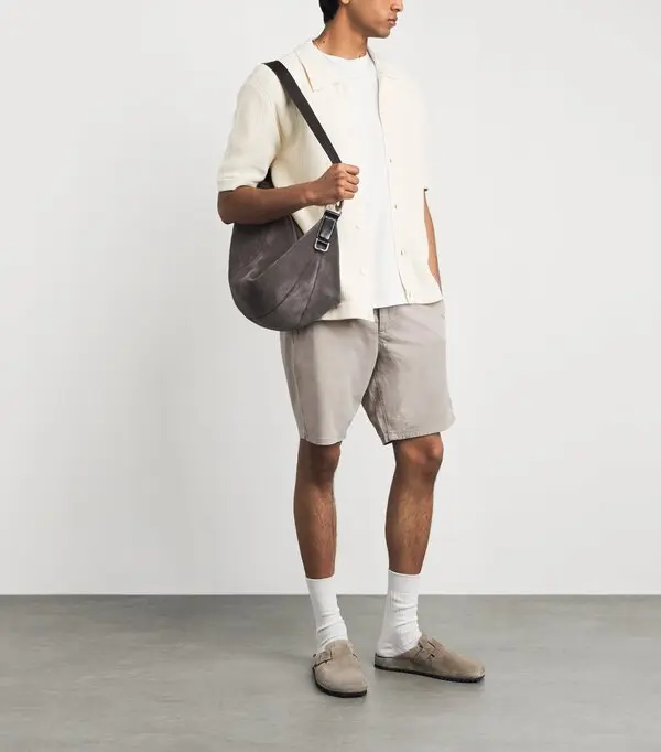 Paige Phillips Straight-leg Chino Shorts - Beige