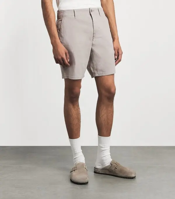 Paige Phillips Straight-leg Chino Shorts - Beige