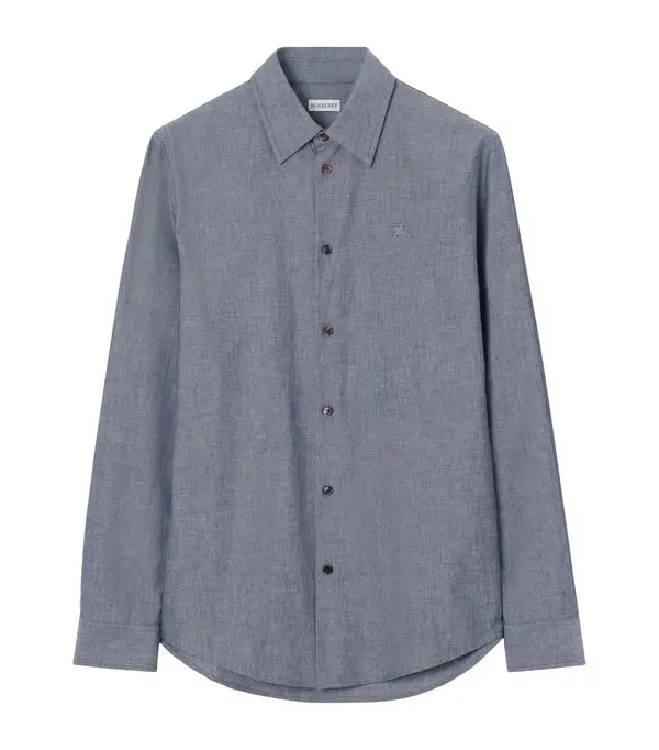 Burberry Cotton-blend Chambray Ekd Shirt