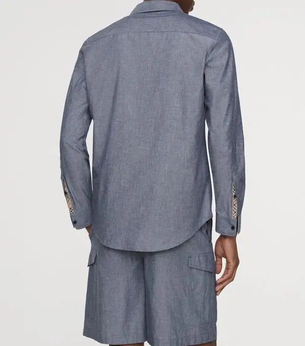 Burberry Cotton-blend Chambray Ekd Shirt