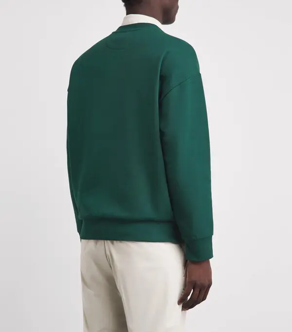 Rlx Ralph Lauren Cotton-blend Polo Bear Sweatshirt - Green