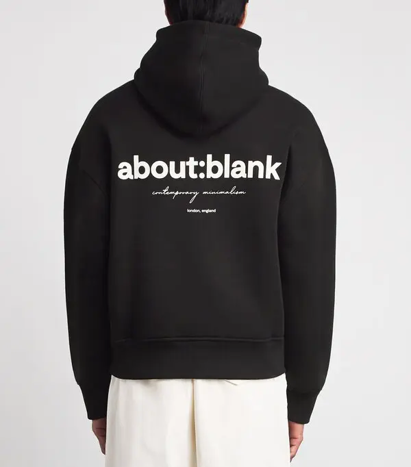ABOUT:BLANK Cotton Loopback Hoodie - Black