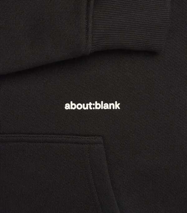 ABOUT:BLANK Cotton Loopback Hoodie - Black