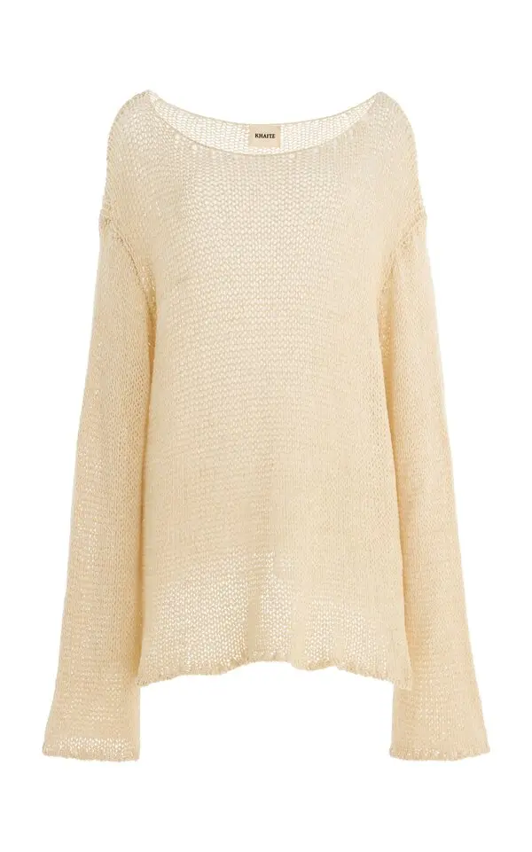 Khaite Davet Knit Top - Ivory