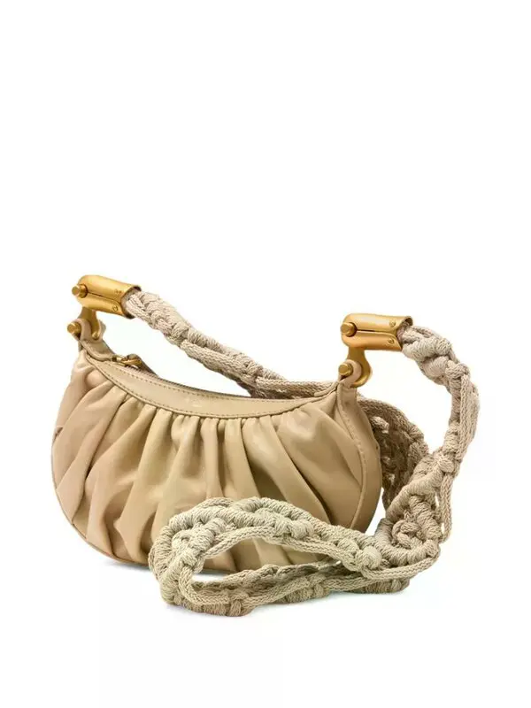 Balmain Mini Baguette Bag With Braided Strap