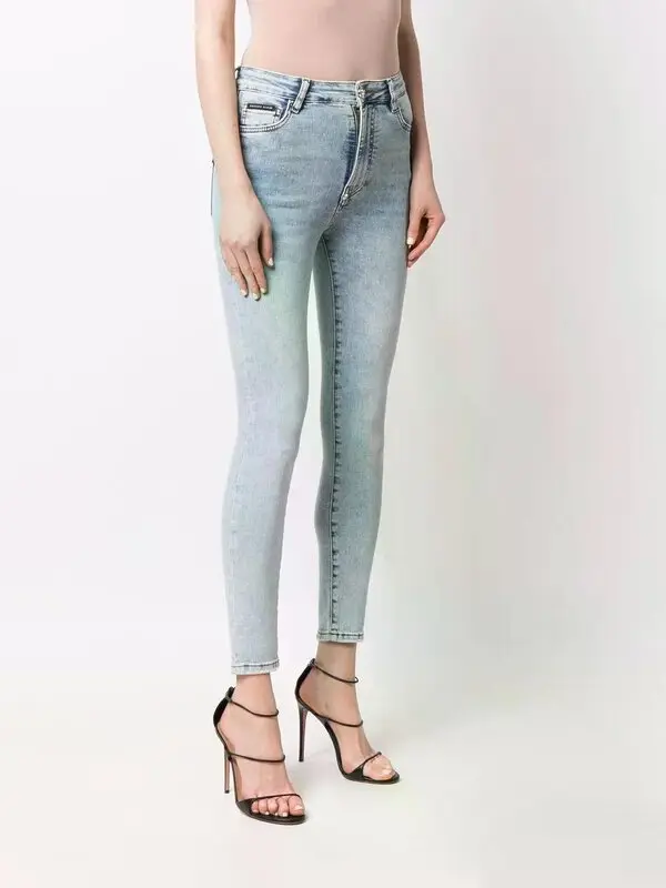 Philipp Plein Hexagon Skinny Jeans - Blue
