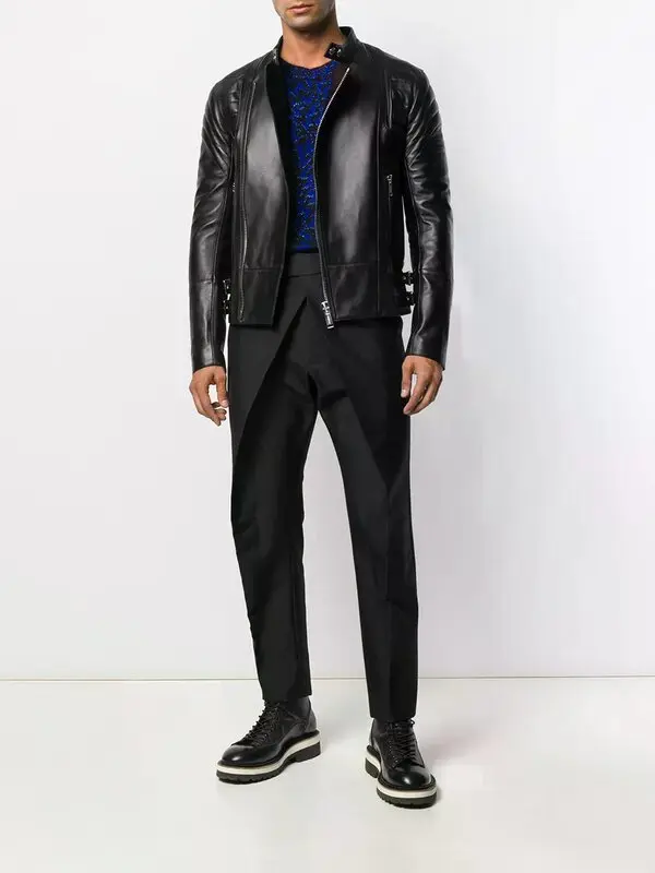 LES HOMMES Tailored Front-bib Trousers