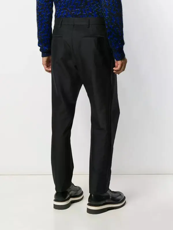 LES HOMMES Tailored Front-bib Trousers