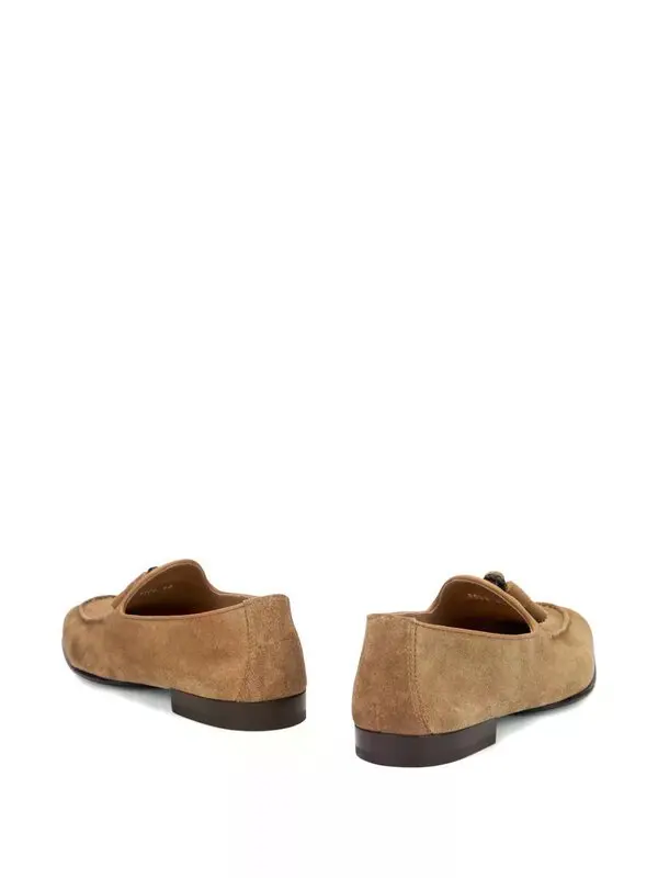 DOUCAL'S Suede Tassel Detail Loafers - Neutrals