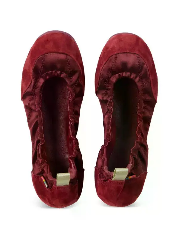 Paul Smith Laguna Panelled Ballet Flats - Red