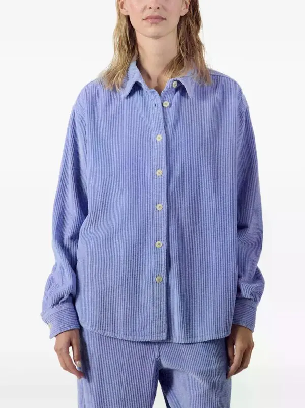 American Vintage Padow Corduroy Shirt - Purple