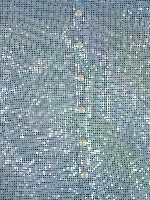 Rabanne Chainmail Maxi Dress - Blue