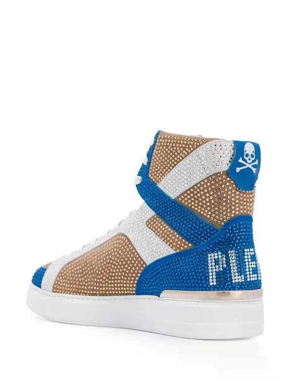 Philipp Plein Embellished High Top Sneakers