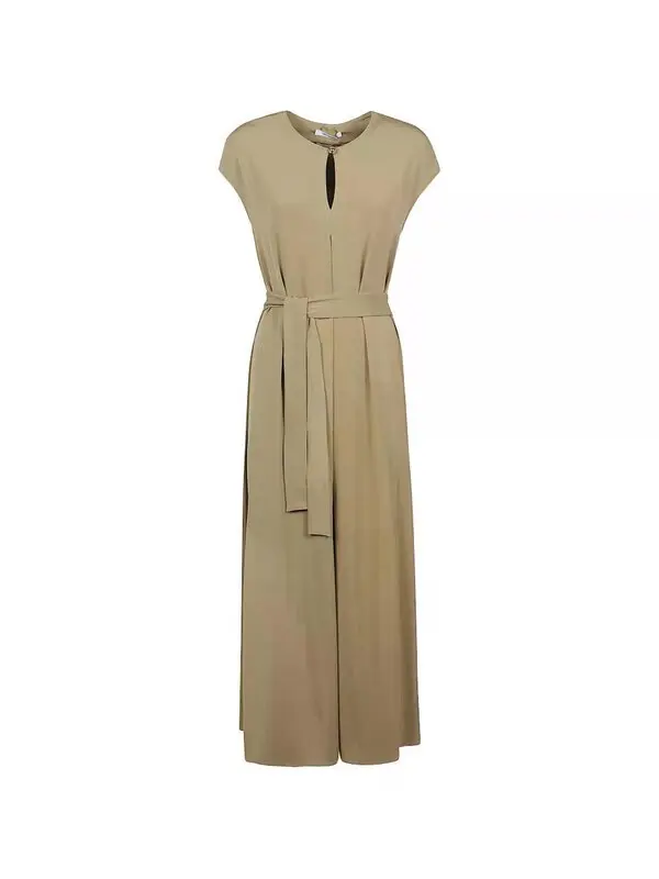 Max Mara Keyhole Detail Maxi Dress - Neutrals