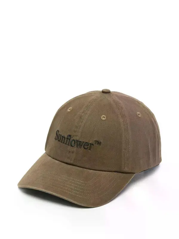SUNFLOWER Embroidered Logo Baseball Cap - Brown