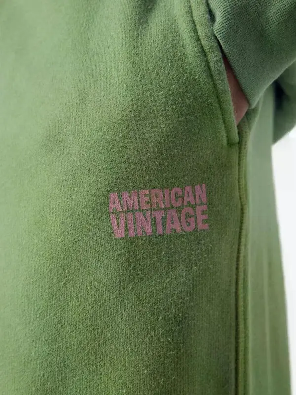 American Vintage Plizzy Straight-leg Track Pants - Green