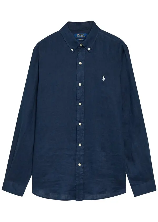 Polo Ralph Lauren Logo-embroidered Linen Shirt