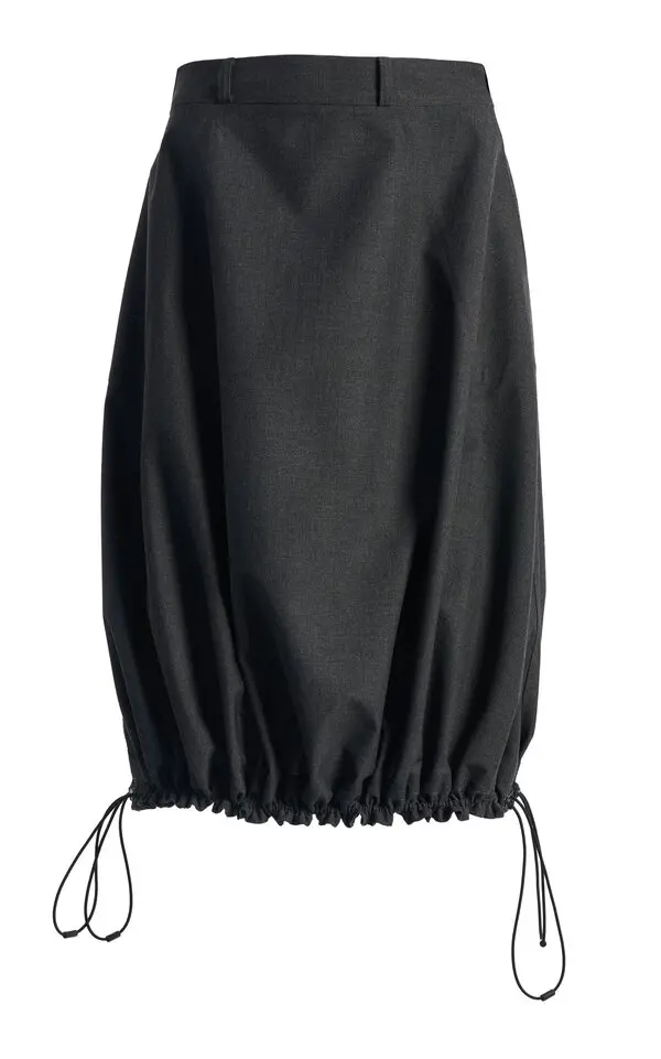 Coperni Tailored Balloon Drawstring Skirt - Grey