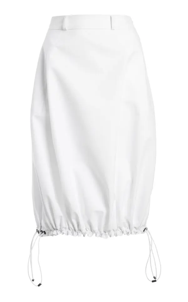 Coperni Tailored Balloon Drawstring Skirt - White