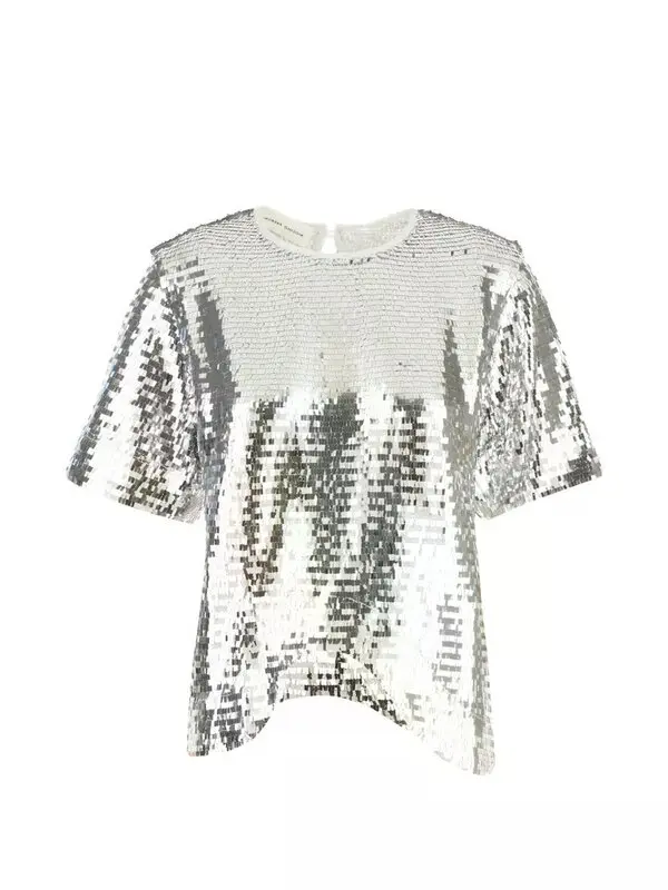 NICCOLO PASQUALETTI Sequin Embellished Asymmetric Top