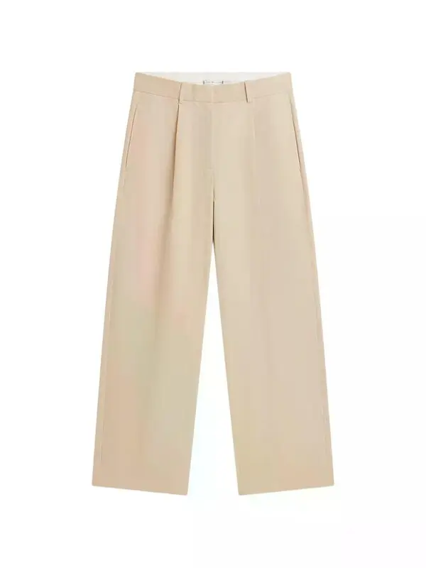 Tommy Hilfiger Pleated Wide-leg Trousers - Neutrals