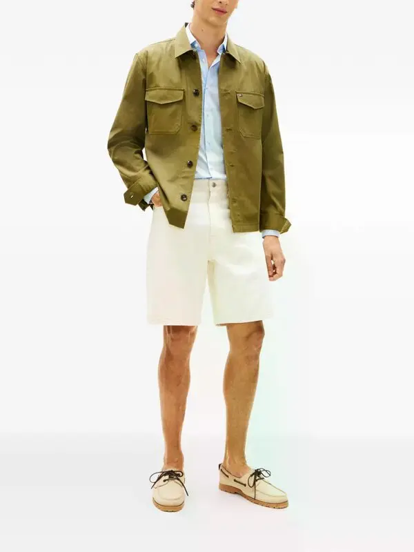 Tommy Hilfiger Logo-patch Flap-pocket Jacket - Green