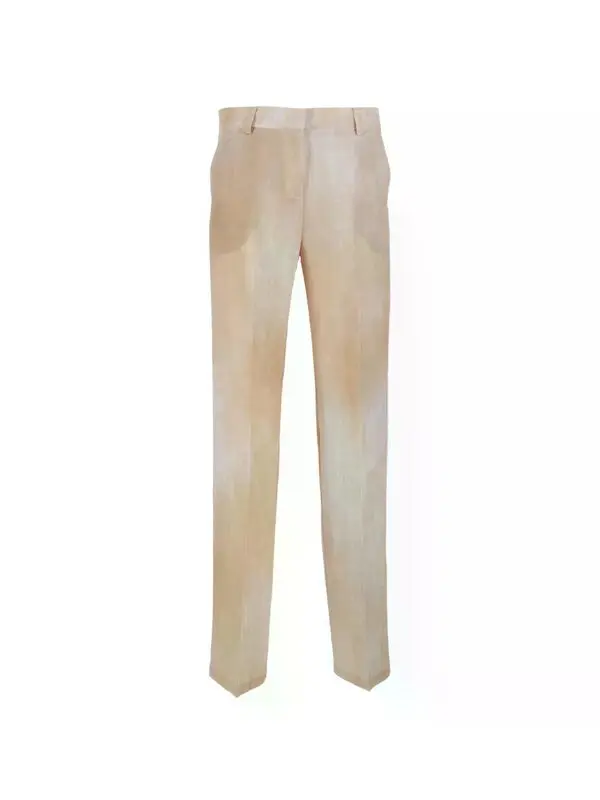 Ermanno Scervino Embroidered Logo Trousers - Neutrals