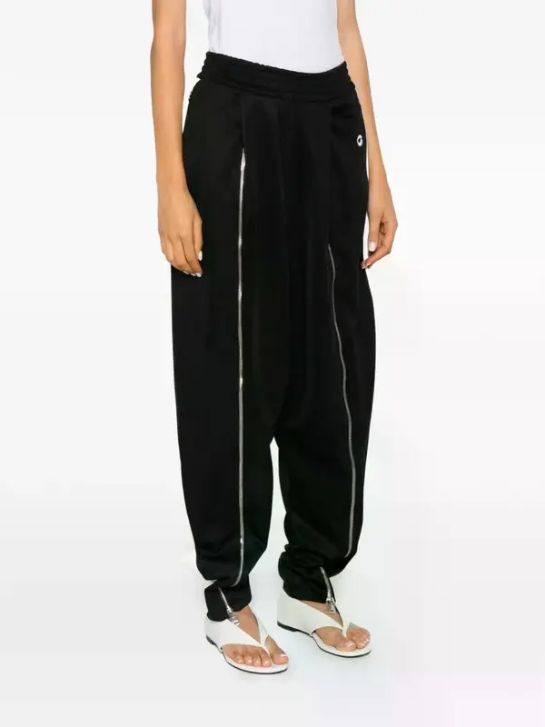 Coperni Sarouel Track Pants With Zip Detailing - Black