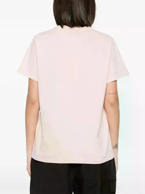 GANNI Graphic Print T-shirt - Pink