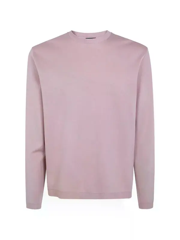 Herno Long Sleeve Crew Neck T-shirt - Pink