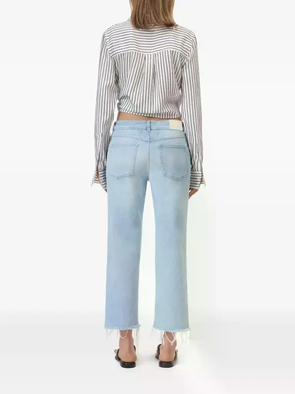 Closed Mira-x Frayed Hem Jeans - Blue