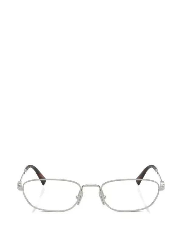 Miu Miu Rectangle Frame Glasses - Silver