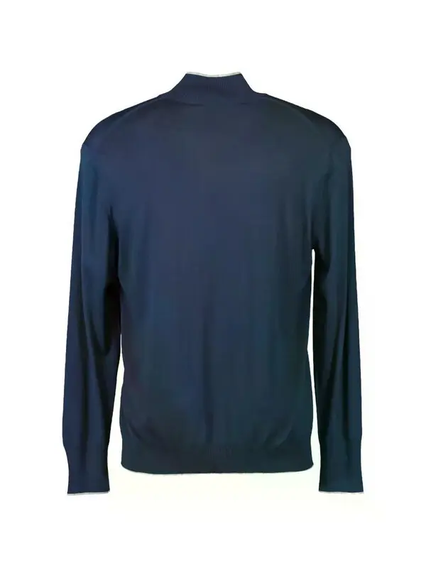 Eleventy Half-zip Long-sleeve Sweater