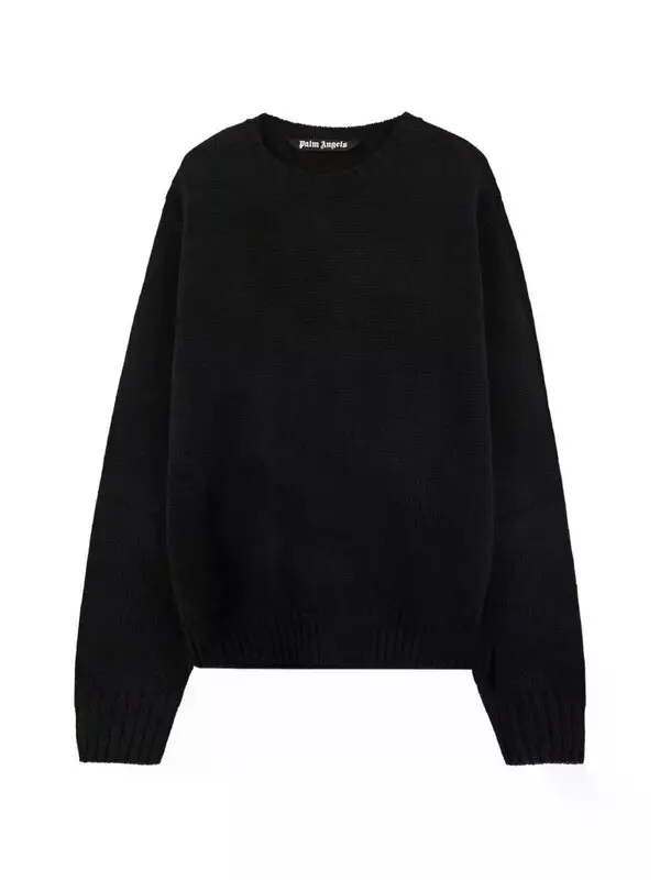 Palm Angels Back Curved Logo Sweater