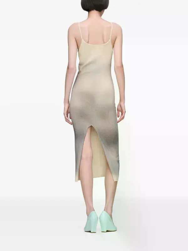 MAISON MARGIELA Floral Print Knit Maxi Dress