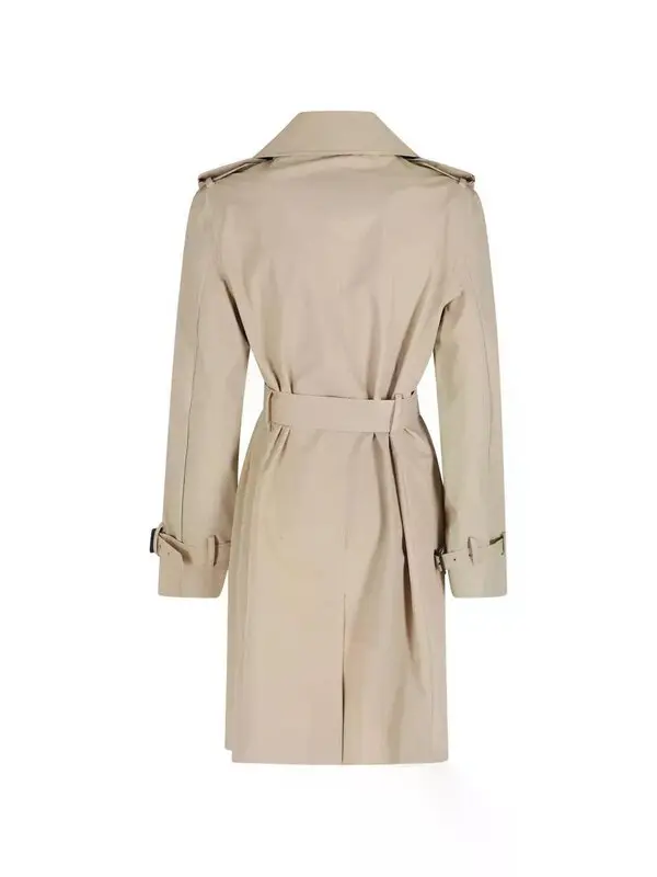 SAVE THE DUCK Double-breasted Belted Trench Coat