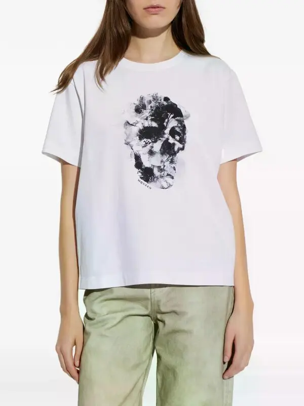 Alexander McQueen Floral Skull T-shirt