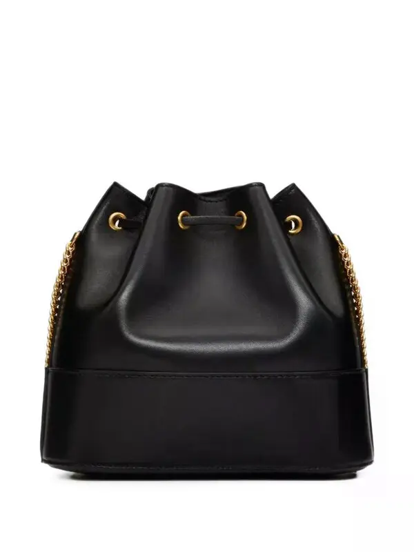 Valentino Garavani Mini Vlogo Signature Bucket Bag In Nappa Leather - Black
