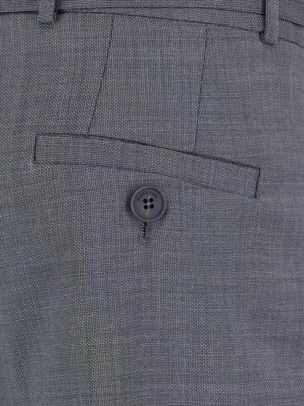 EUDON CHOI Belted Pleated Trousers