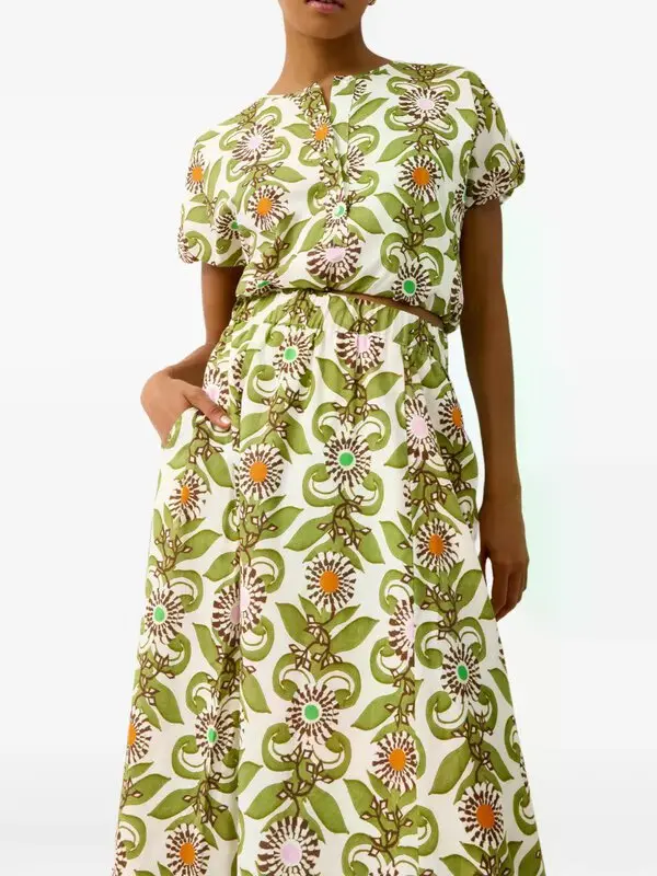 MARIE OLIVER Jaylen Floral Print Cropped Top
