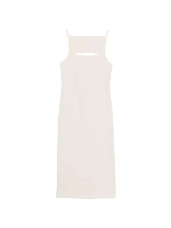 Patrizia Pepe Sleeveless Midi Dress - Neutrals