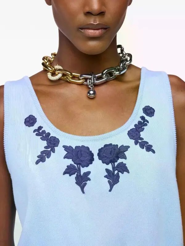 Rabanne Bi-colour Link Chain Necklace - Silver