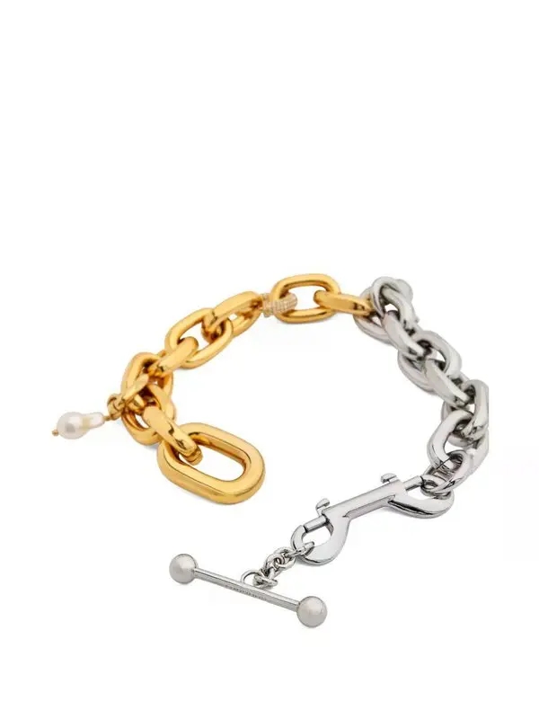 Rabanne Bi-colour Link Chain Necklace