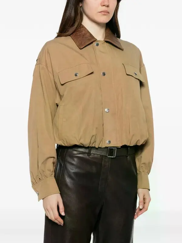 FRAME Leather-collar Jacket