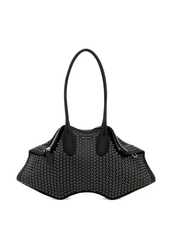 Alexander McQueen Manta Studded Leather Shoulder Bag