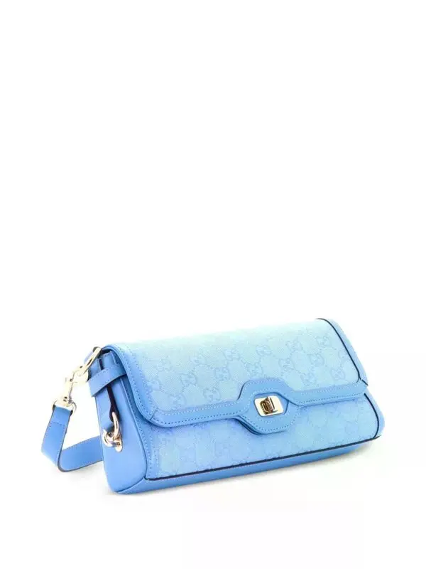 Gucci Luce Canvas Small Shoulder Bag - Blue