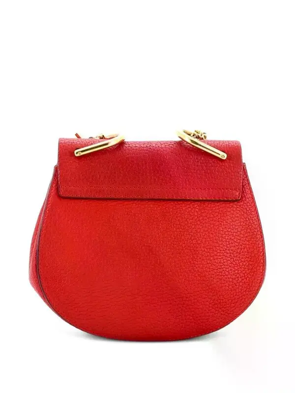 Chloé Drew Leather Mini Crossbody Bag - Red